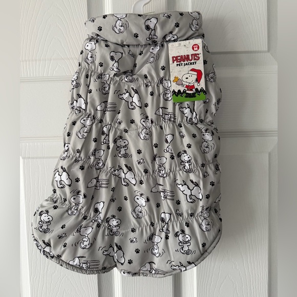 Peanuts | Dog | Peanuts Snoopy Pet Puffer Jacket In Gray | Poshmark
